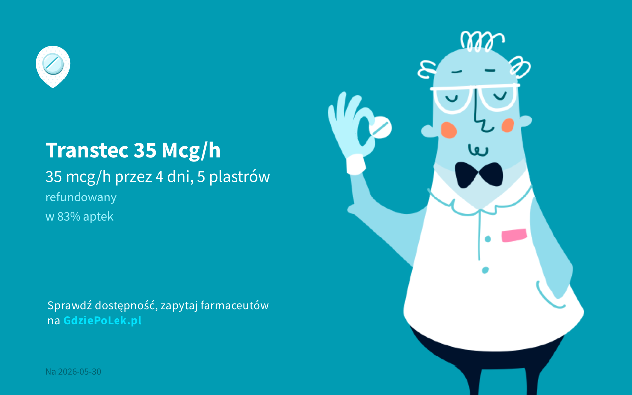 Transtec 35 Mcg/h cena i dostępność w aptekach w całym kraju | Gdzie po lek