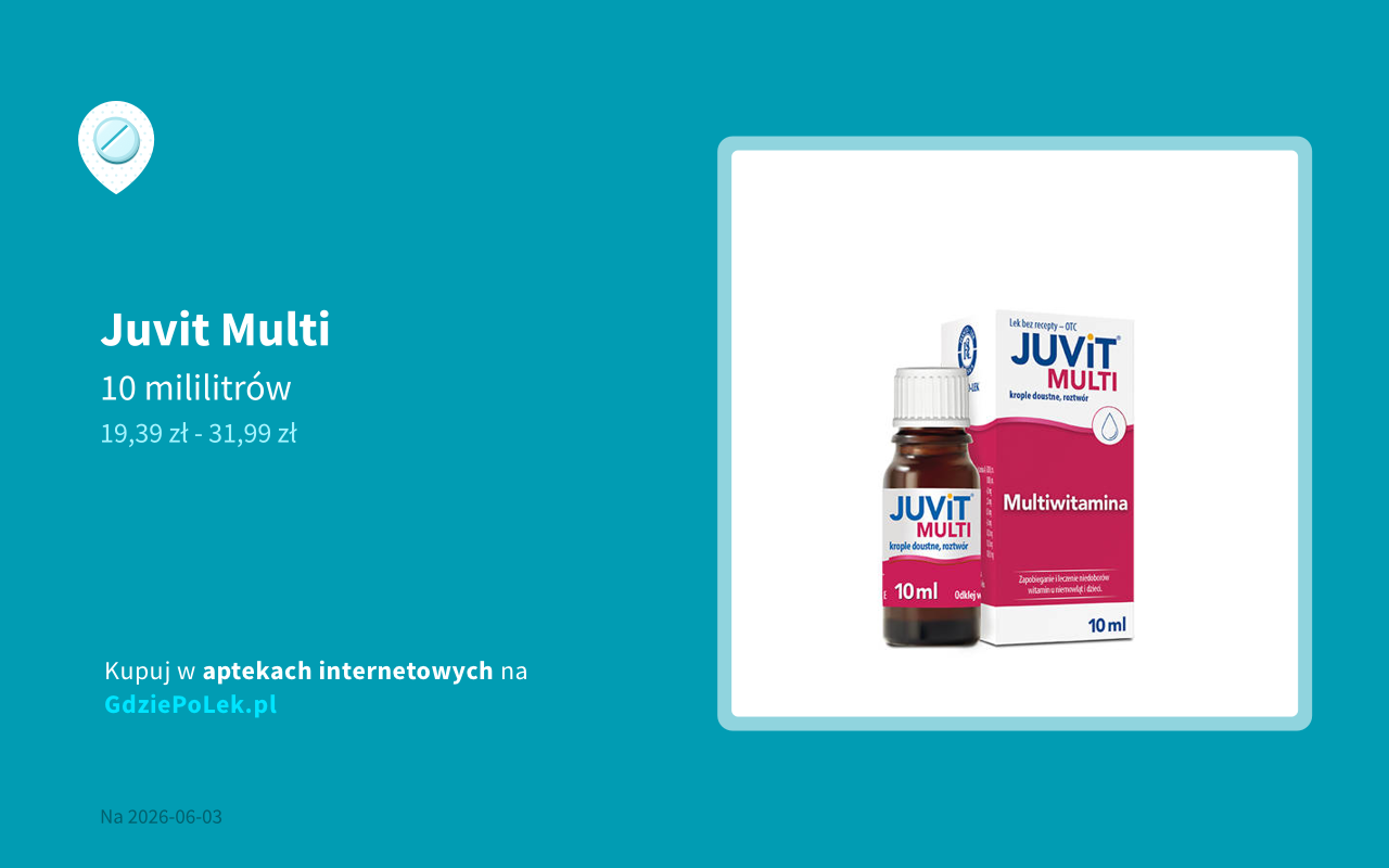 Juvit Multi cena i dostępność w aptekach internetowych i stacjonarnych ...