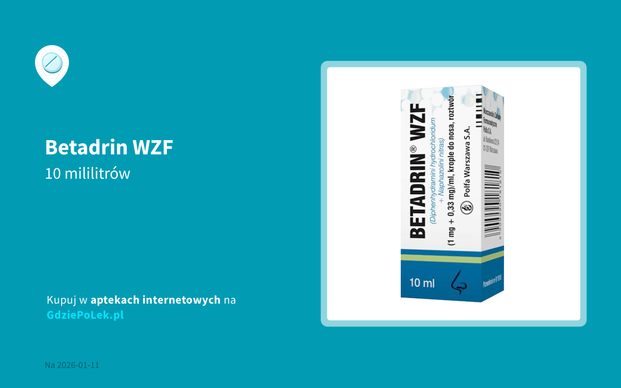 Betadrin WZF cena i dostępność w aptekach w całym kraju | Gdzie po lek