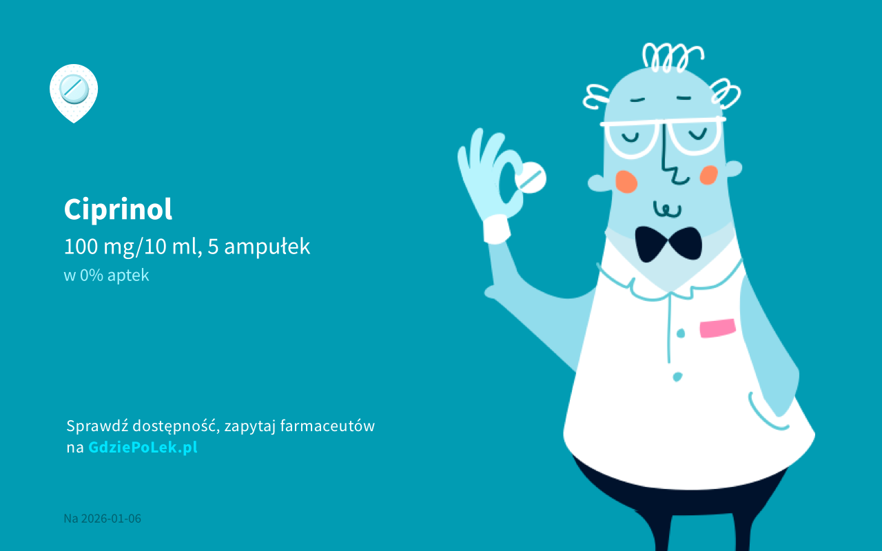 Ciprinol cena i dostępność w aptekach w całym kraju | Gdzie po lek