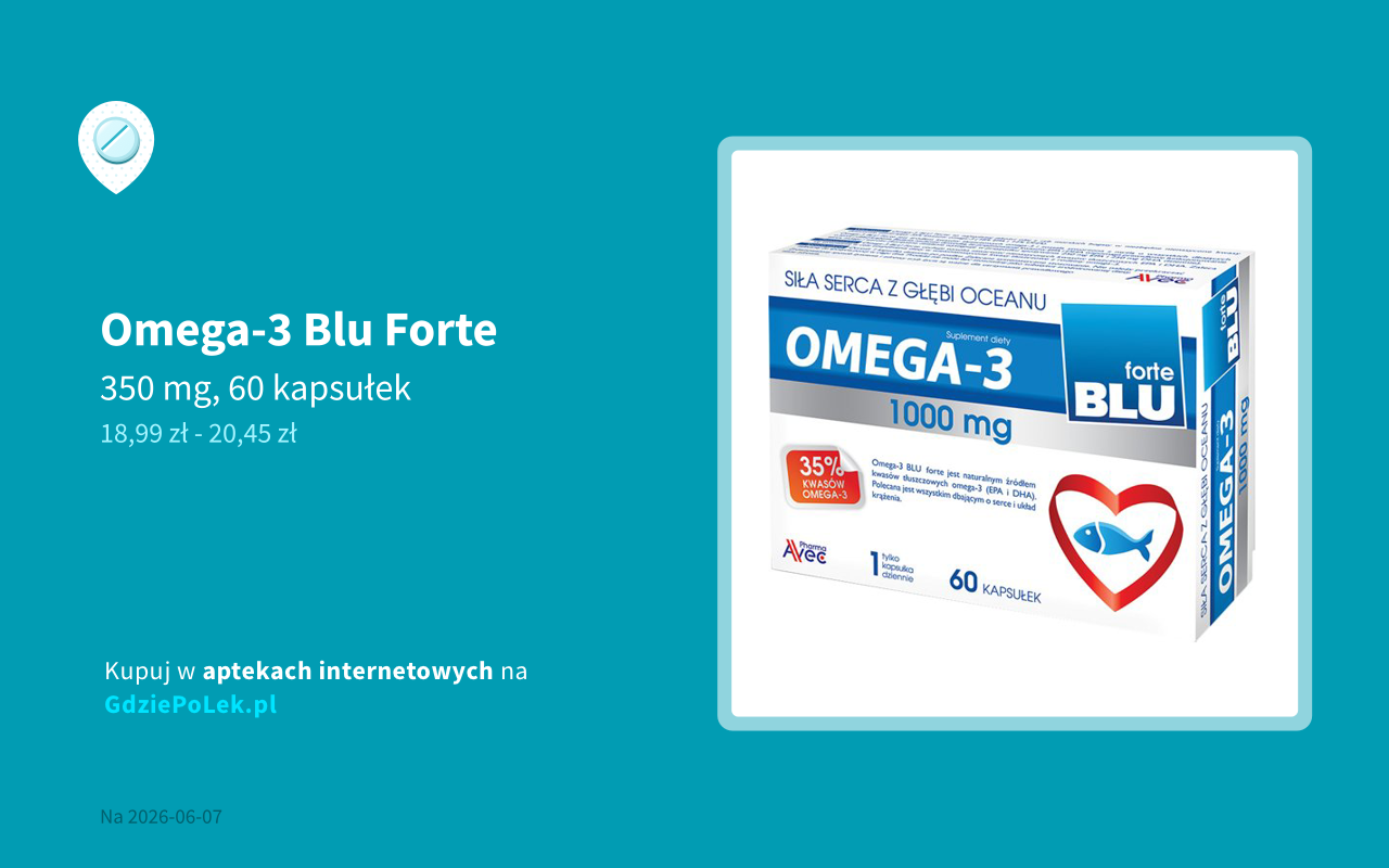 Omega-3 Blu Forte cena i dostępność w aptekach w Częstochowie | Gdzie ...