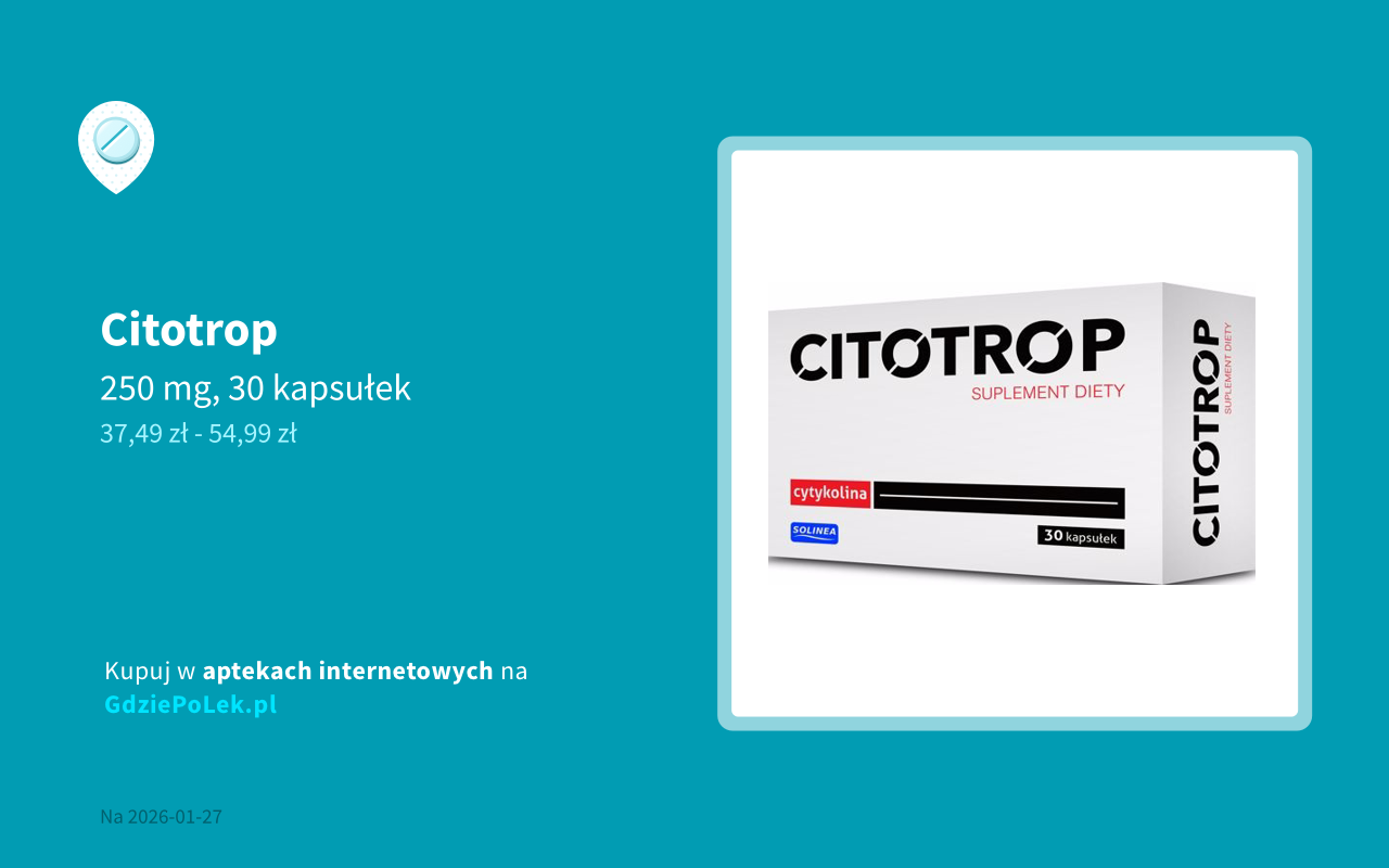 Citotrop cena i dostępność w aptekach internetowych i stacjonarnych ...