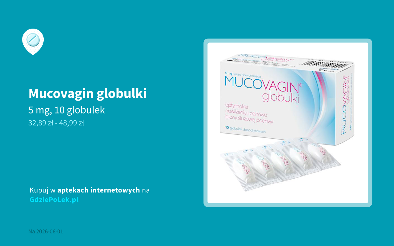 Mucovagin globulki cena i dostępność w aptekach internetowych i ...