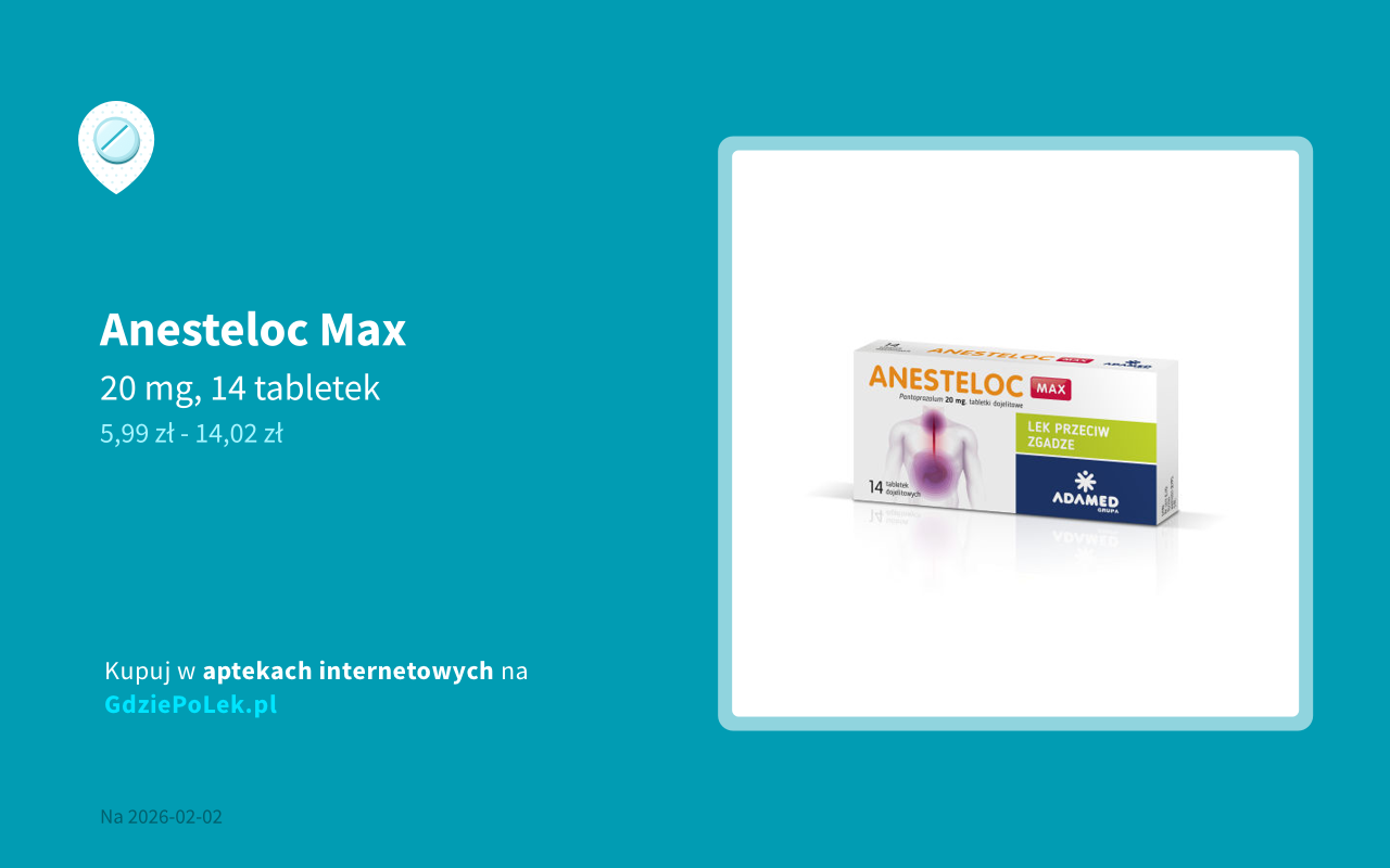 Anesteloc Max cena i dostępność w aptekach internetowych i ...