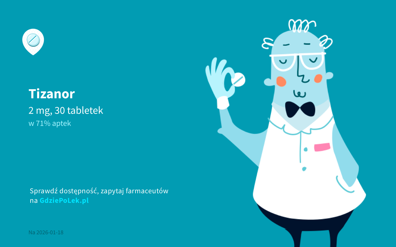 Tizanor cena i dostępność w aptekach w całym kraju | Gdzie po lek
