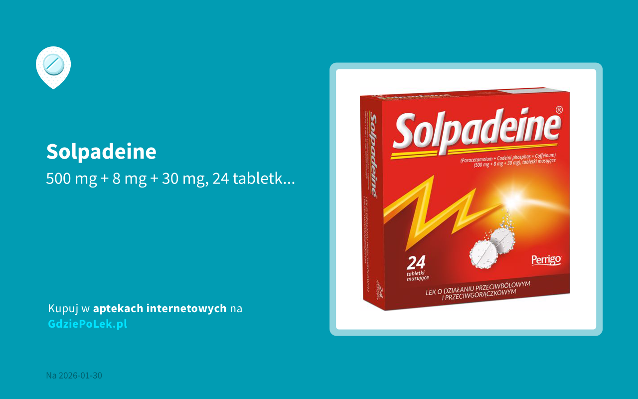 Solpadeine cena i dostępność w aptekach w całym kraju | Gdzie po lek