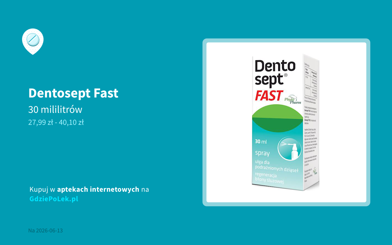 Dentosept Fast cena i dostępność w aptekach internetowych i ...