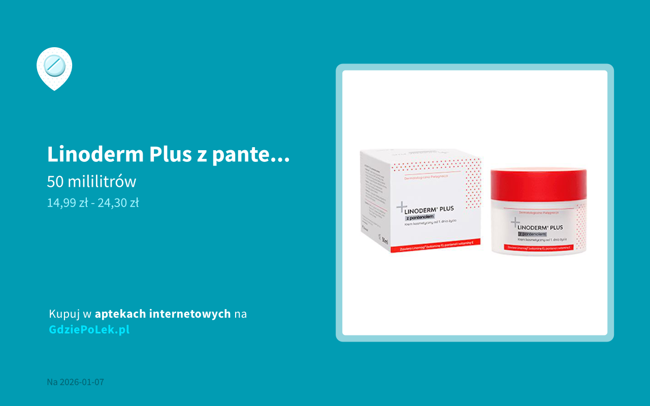 Linoderm Plus z pantenolem cena i dostępność w aptekach internetowych i ...