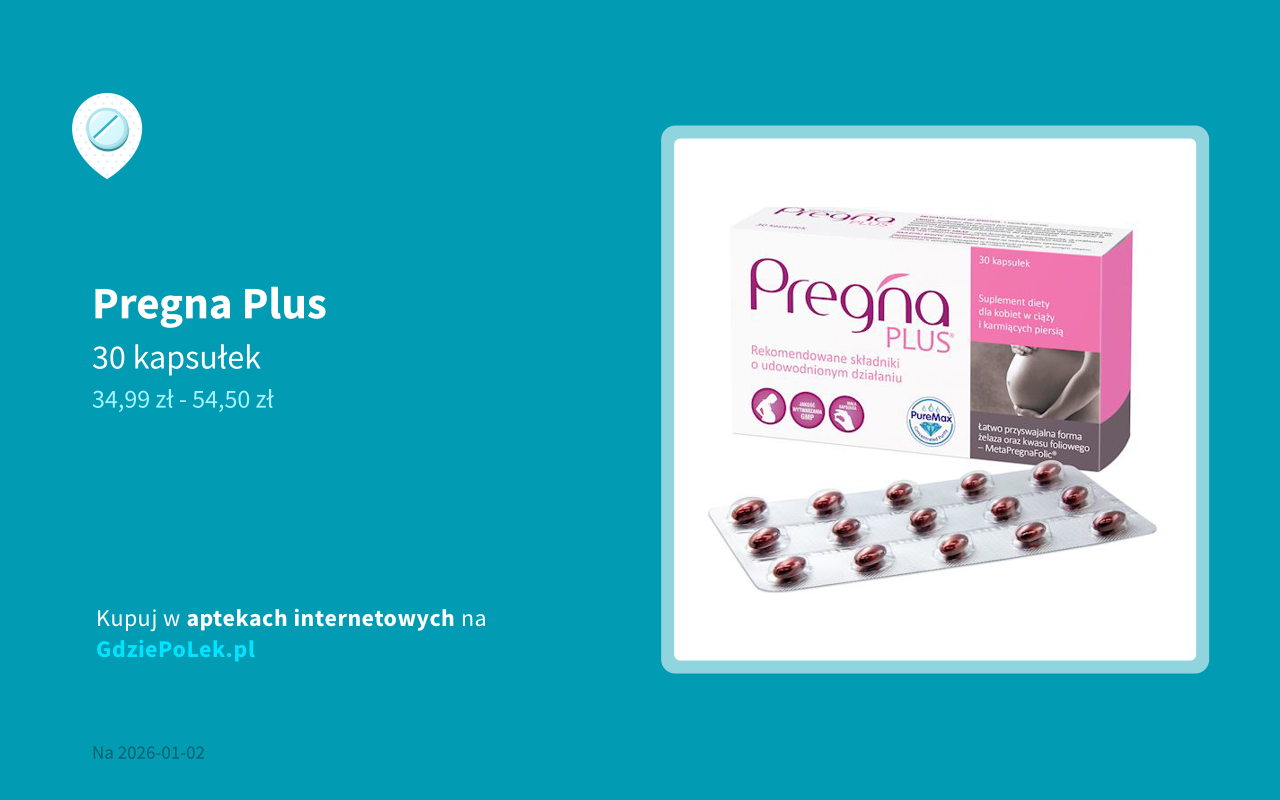 Pregna Plus cena i dostępność w aptekach internetowych i stacjonarnych ...