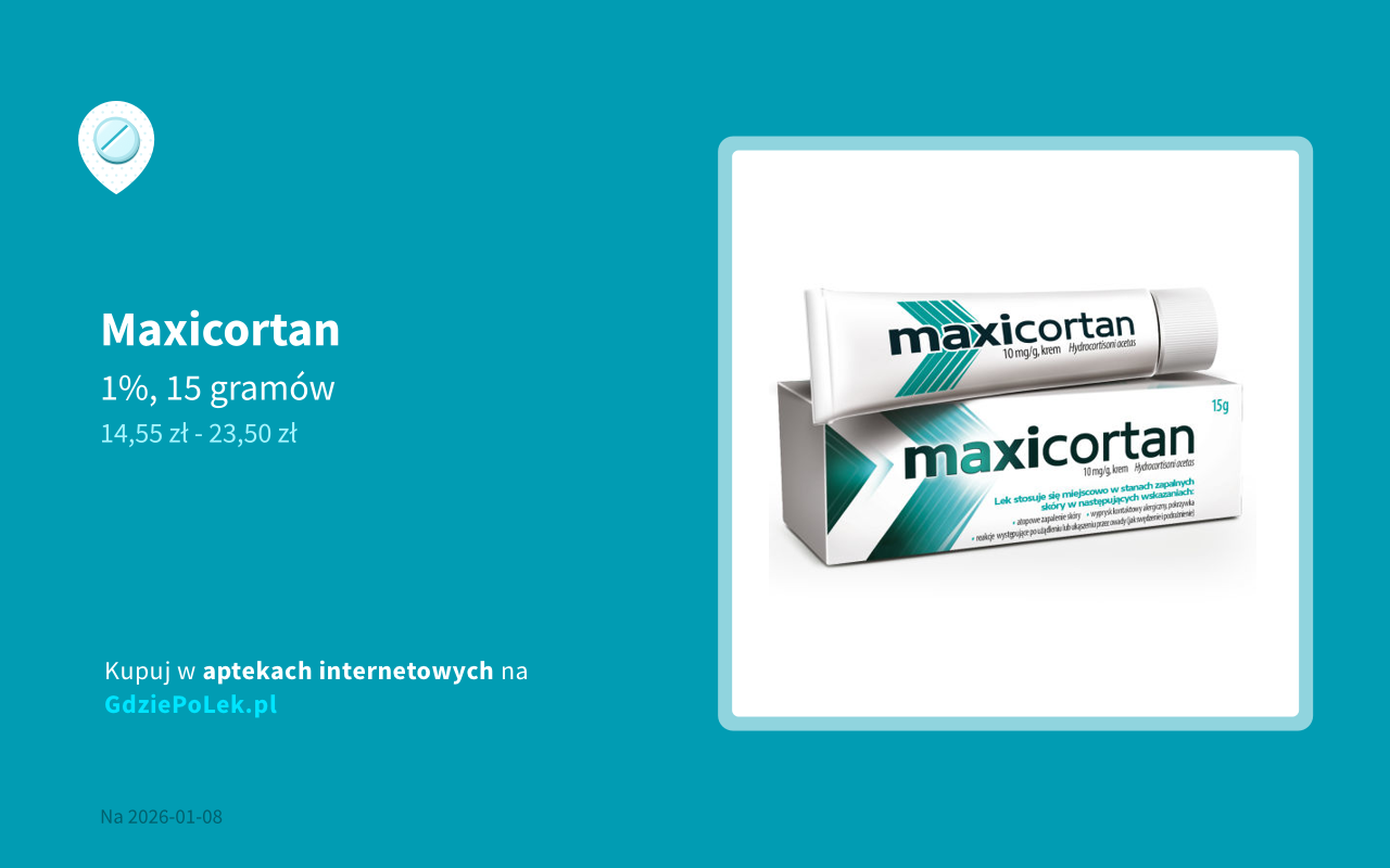 Maxicortan cena i dostępność w aptekach internetowych i stacjonarnych ...