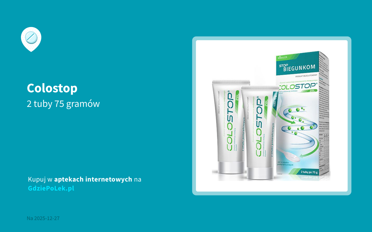 Colostop cena i dostępność w aptekach w całym kraju | Gdzie po lek