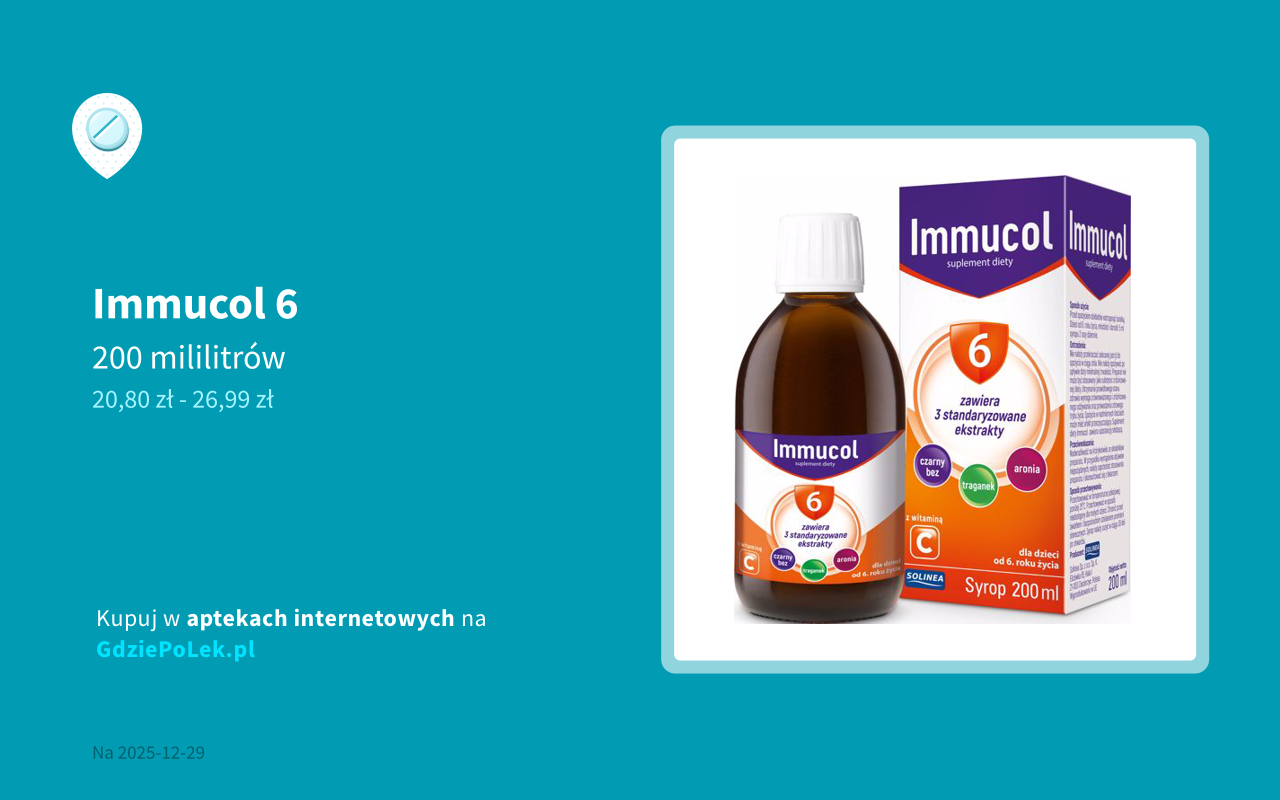 Immucol 6 cena i dostępność w aptekach internetowych i stacjonarnych ...