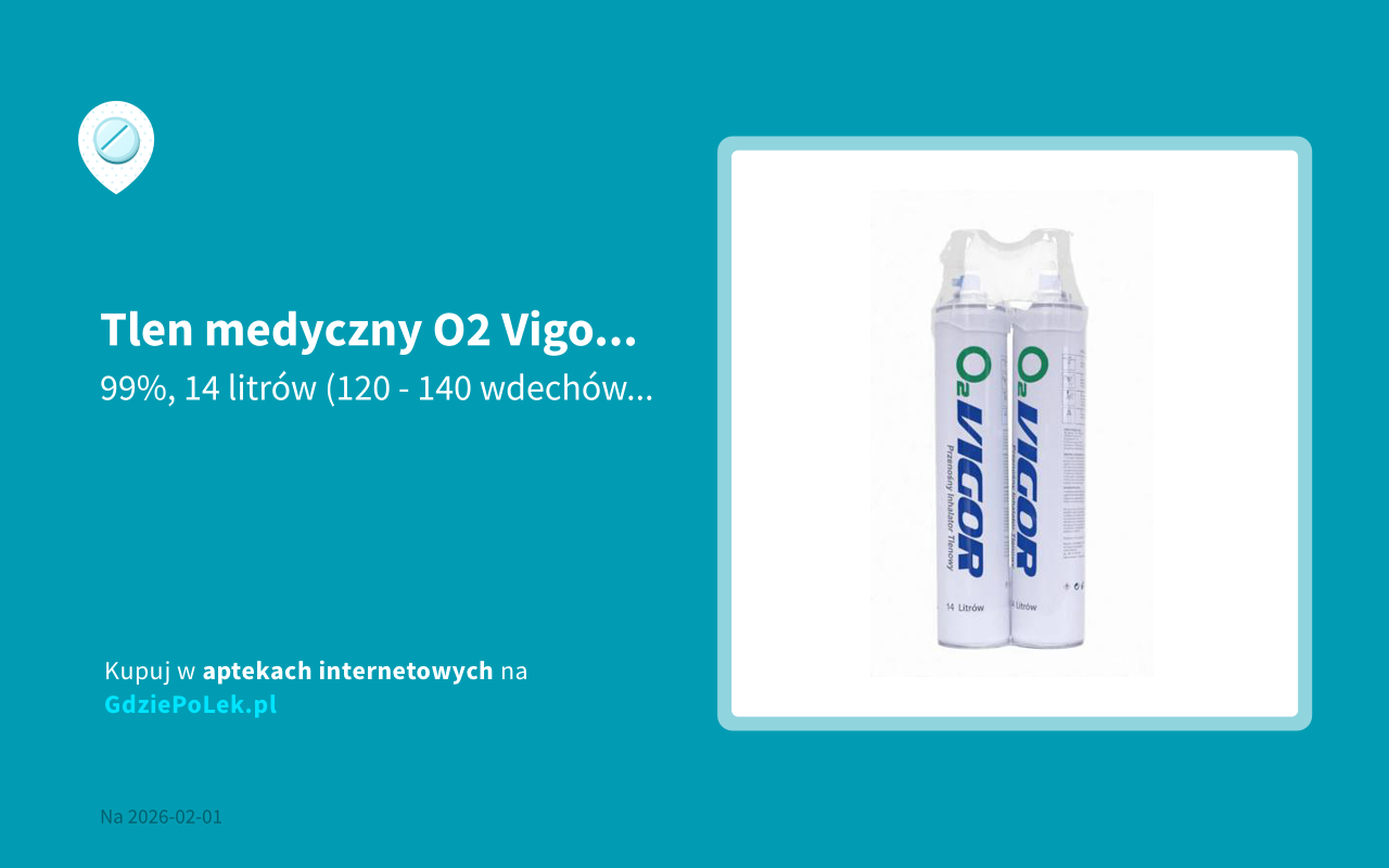 Tlen medyczny O2 Vigor przenośny inhalator tlenowy cena i dostępność w ...