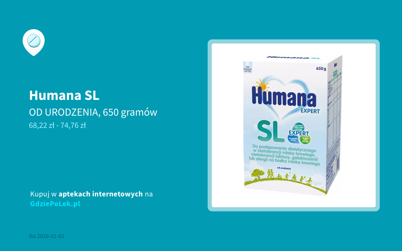 Humana SL cena i dostępność w aptekach internetowych i stacjonarnych ...