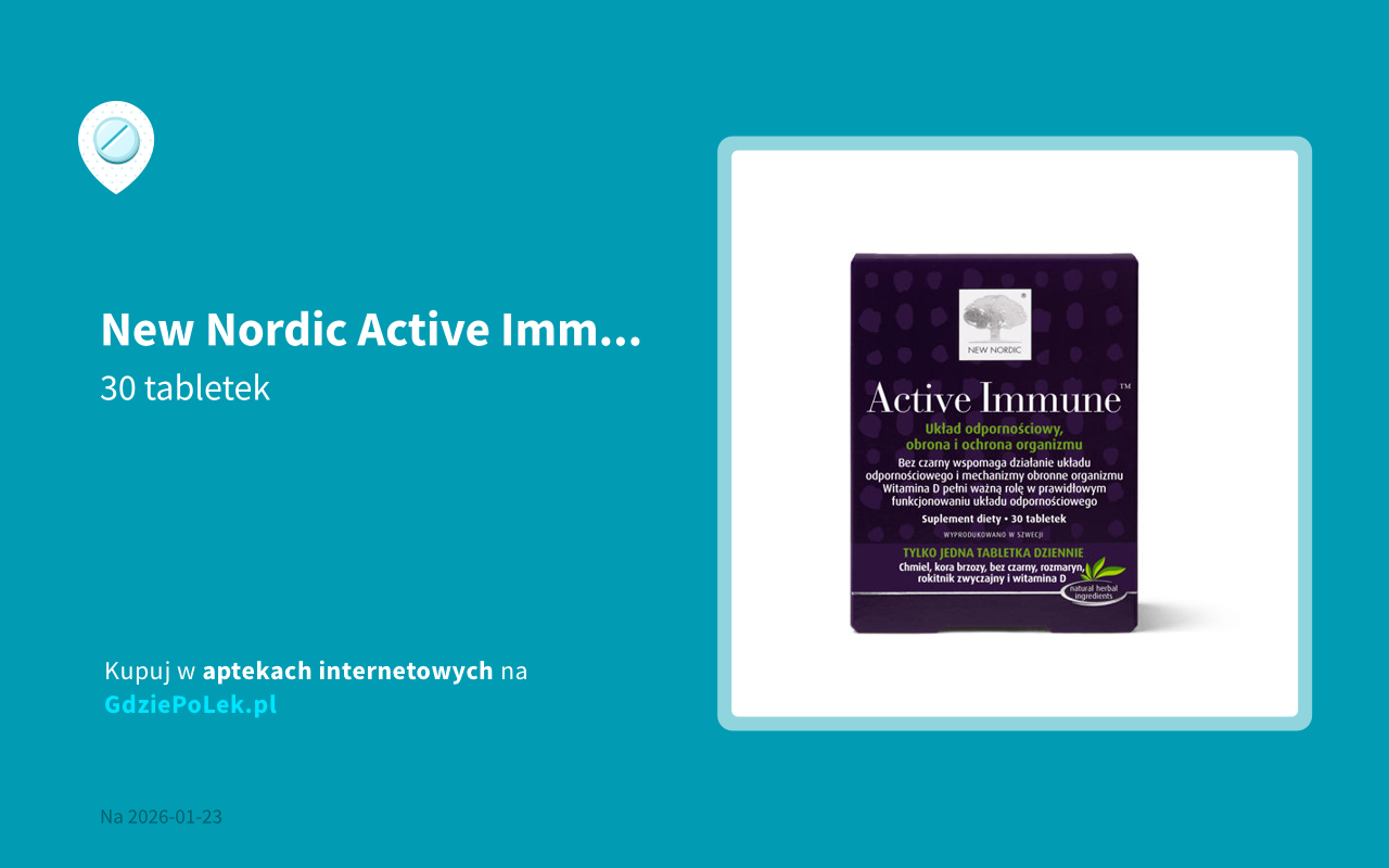 New Nordic Active Immune ochrona układu odpornościowego cena i ...