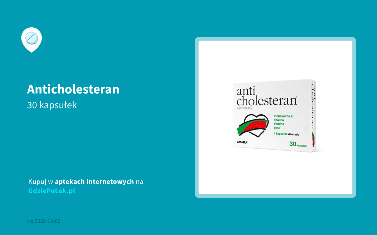 Anticholesteran cena i dostępność w aptekach w całym kraju | Gdzie po lek