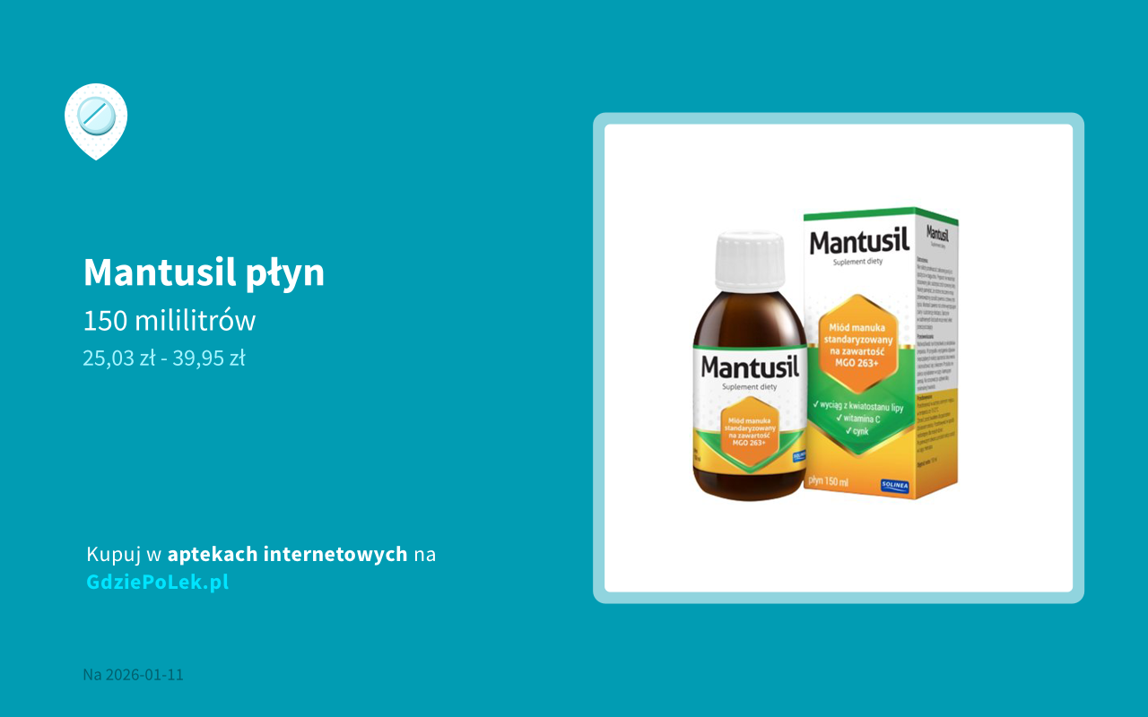 Mantusil płyn cena i dostępność w aptekach internetowych i ...