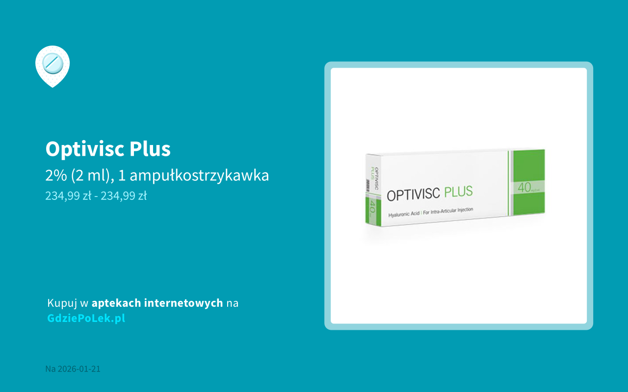 Optivisc Plus cena i dostępność w aptekach internetowych i stacjonarnych | Gdzie po lek