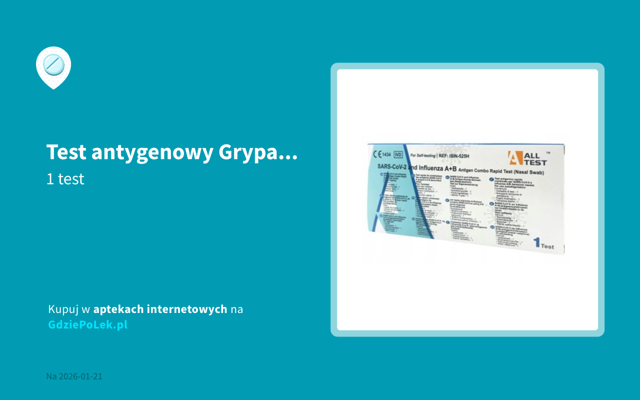 Test antygenowy Grypa A/B + COVID-19 Combo All Test cena i dostępność w ...