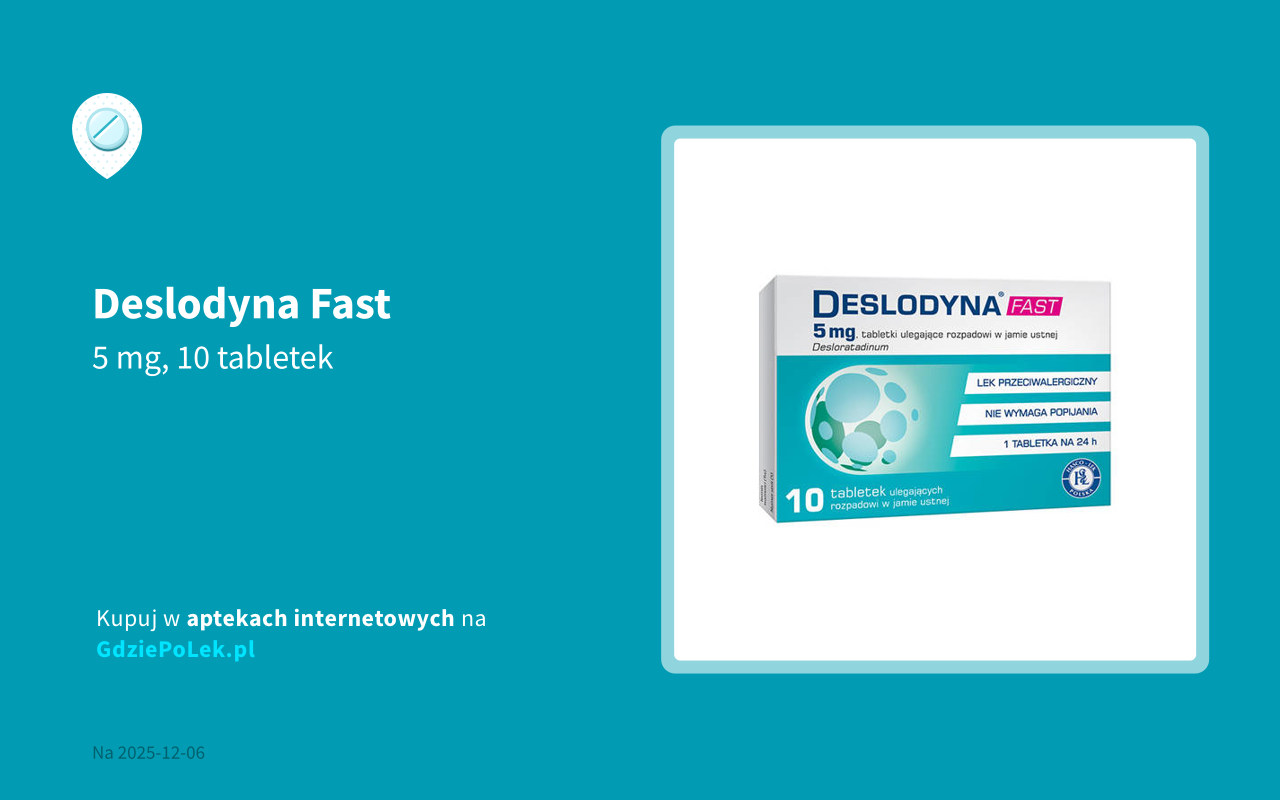 Deslodyna Fast cena i dostępność w aptekach w całym kraju | Gdzie po lek