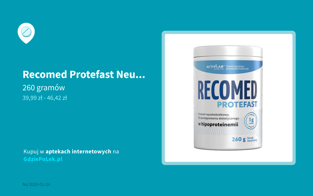 Recomed Protefast Neutralny Smak cena i dostępność w aptekach ...