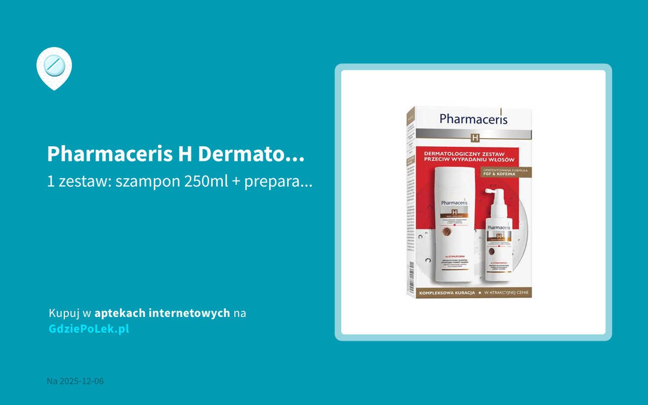 Pharmaceris H Dermatologiczny zestaw przeciw wypadaniu włosów szampon + preparat stymulujący ...