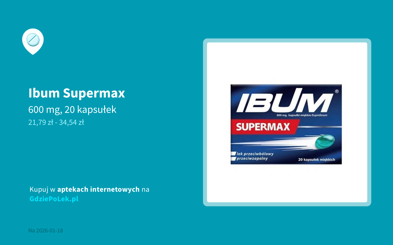 Ibum Supermax cena i dostępność w aptekach internetowych i ...