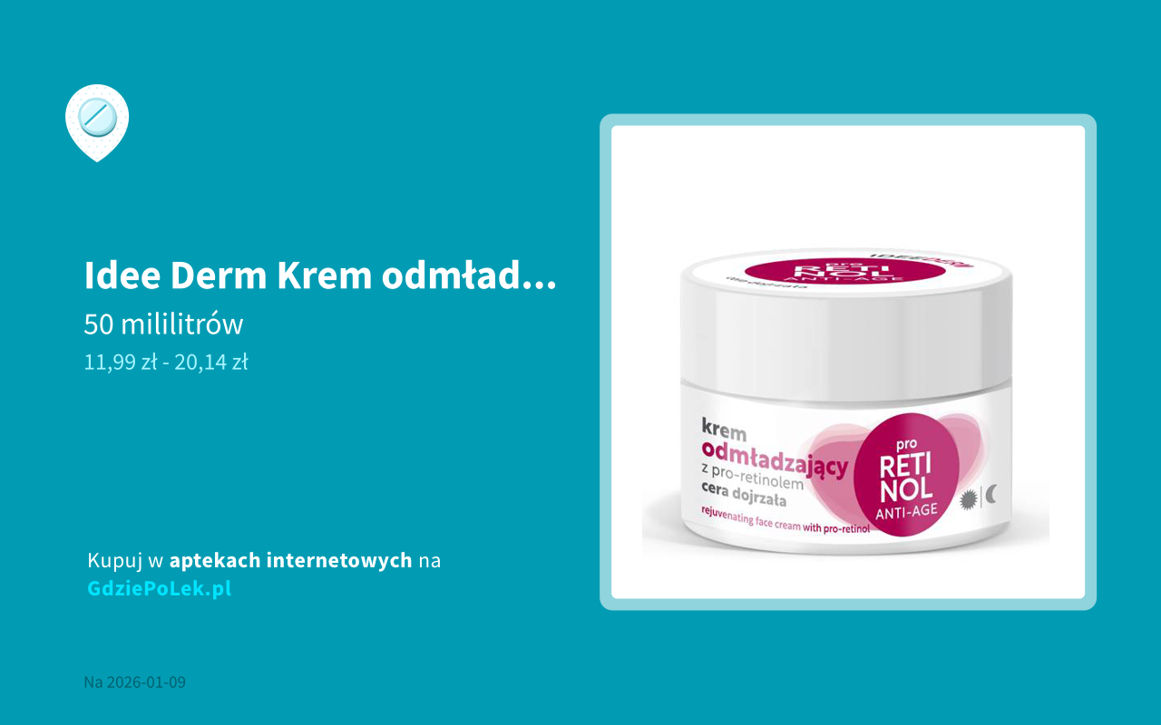 Idee Derm Krem odmładzający z pro-retinolem cena i dostępność w ...