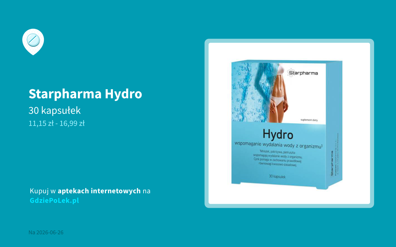 Starpharma Hydro cena i dostępność w aptekach w Gdańsku | Gdzie po lek