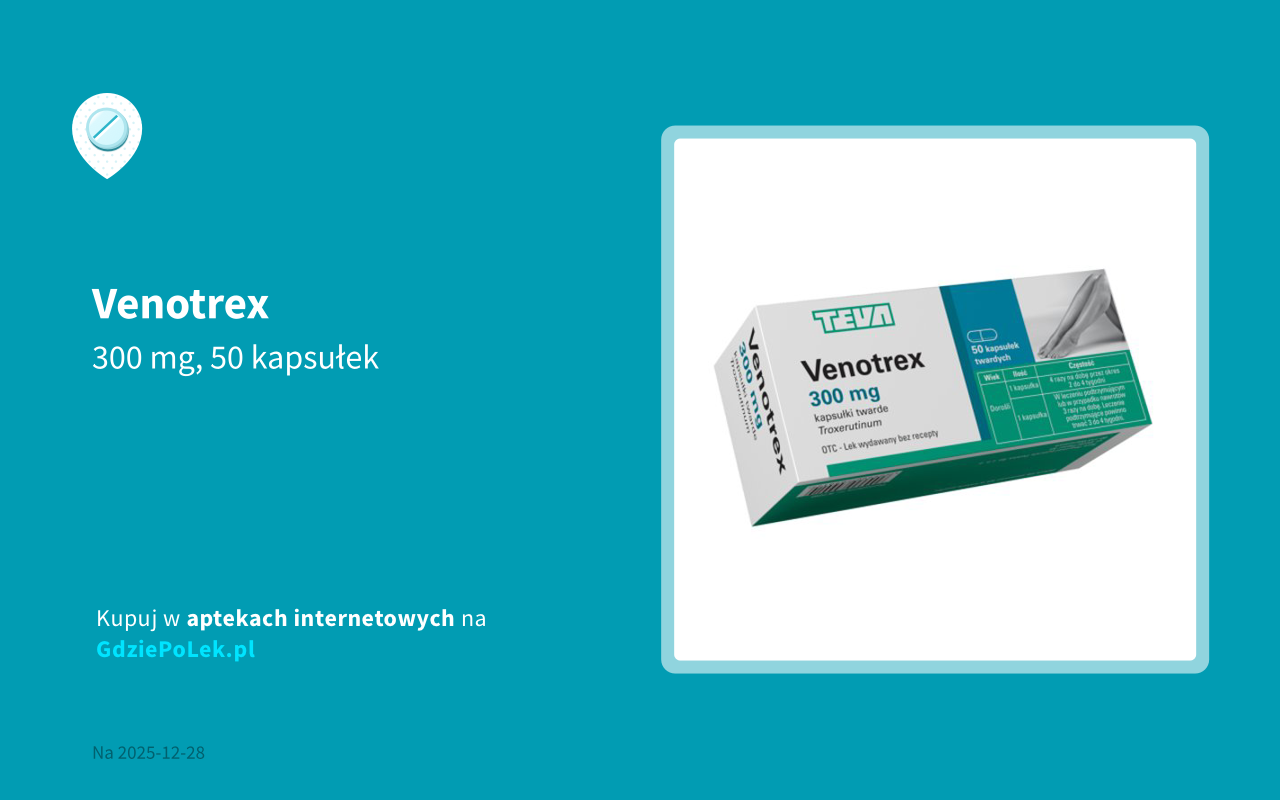 Venotrex cena i dostępność w aptekach internetowych i stacjonarnych ...